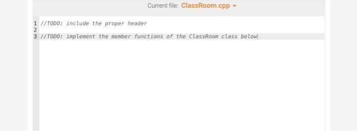 Solved solve this code for C++ . You have work on main.cpp | Chegg.com
