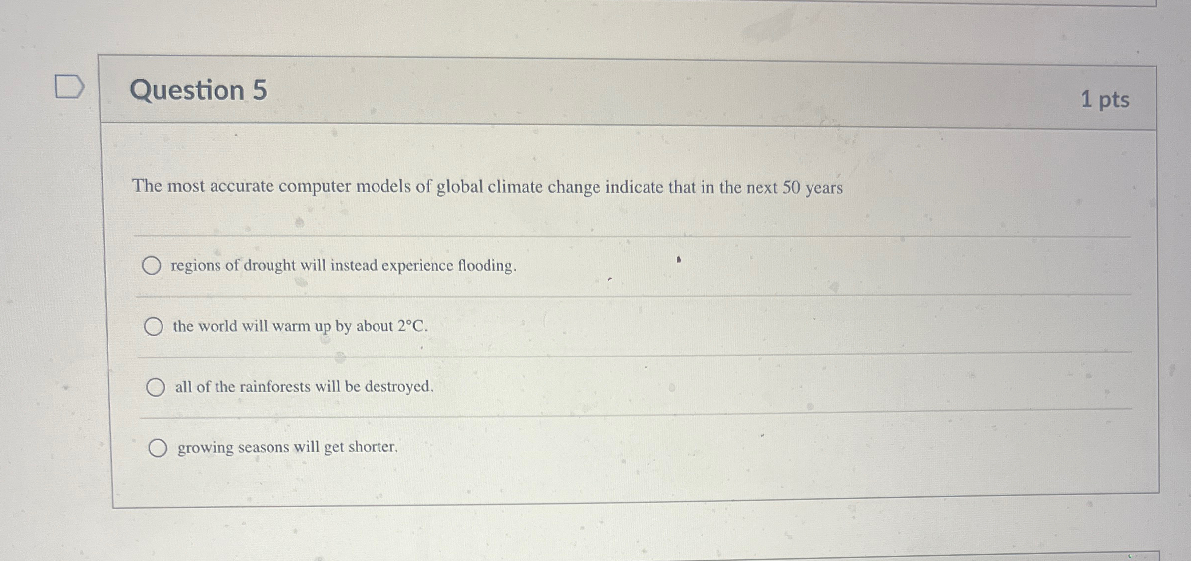 Solved Question 51 ﻿ptsThe most accurate computer models of | Chegg.com