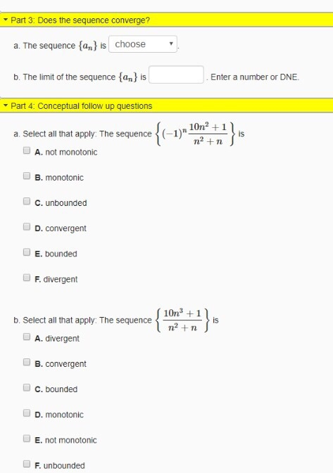 Solved Problem 4. (20 points) Consider the sequence {n} = | Chegg.com
