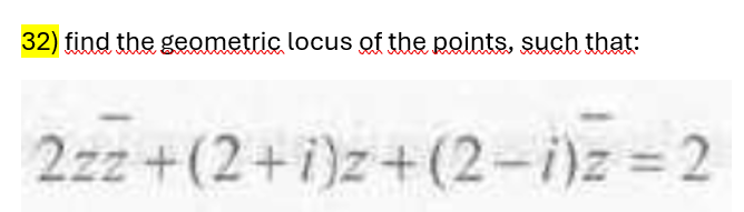 Solved find the geometric locus of the points, such | Chegg.com