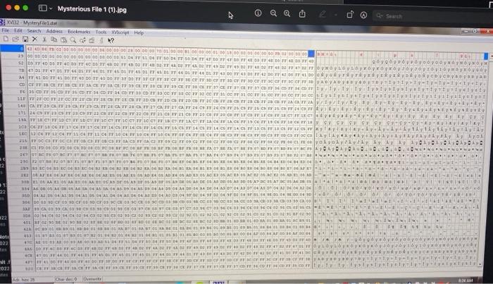 Question 1 What does the first hexadecimal number in | Chegg.com