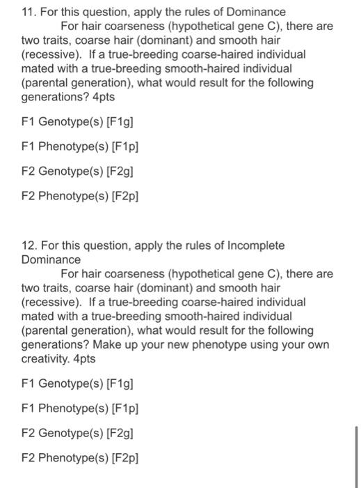 Solved 11. For this question, apply the rules of Dominance | Chegg.com