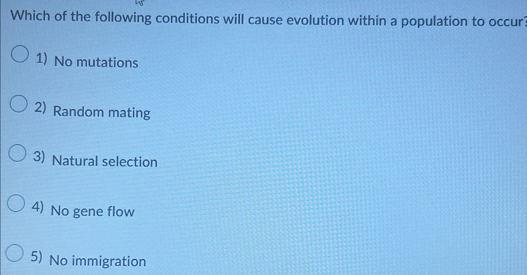 Solved Which of the following conditions will cause | Chegg.com