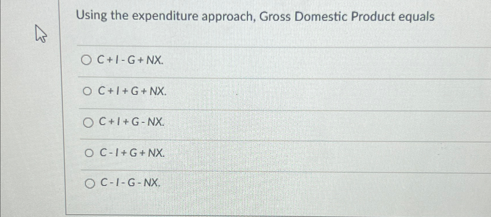 Solved Using the expenditure approach, Gross Domestic | Chegg.com
