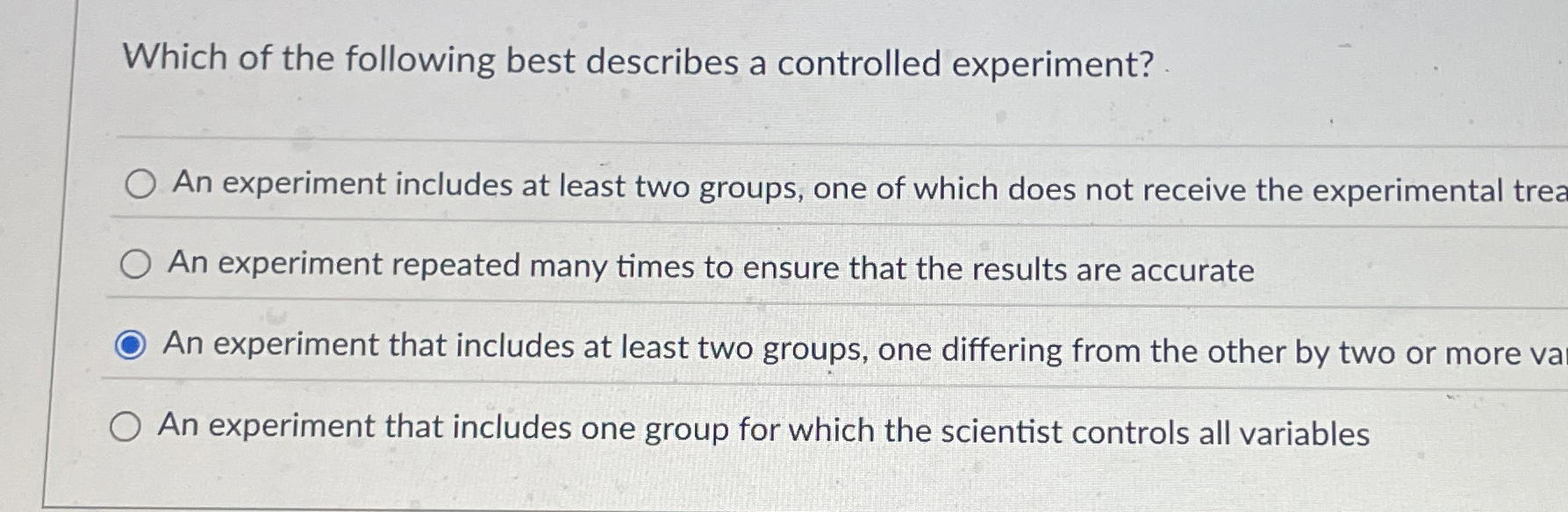 Which of the following best describes a controlled | Chegg.com