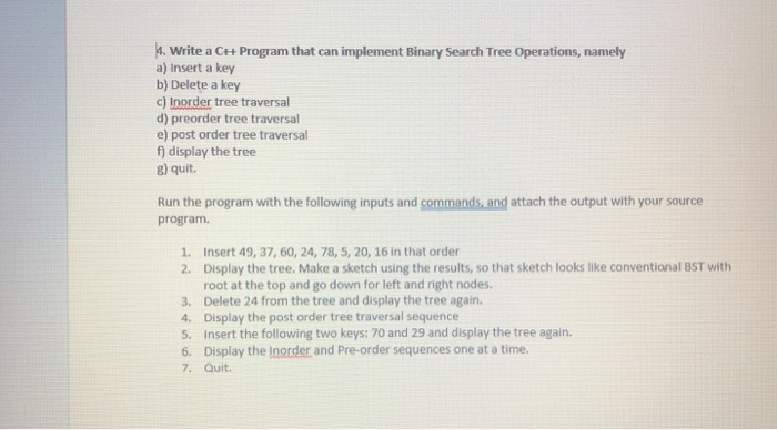 Solved 4. Write a CH Program that can implement Binary | Chegg.com