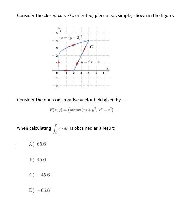 Solved Consider the closed curve C, oriented, piecemeal, | Chegg.com