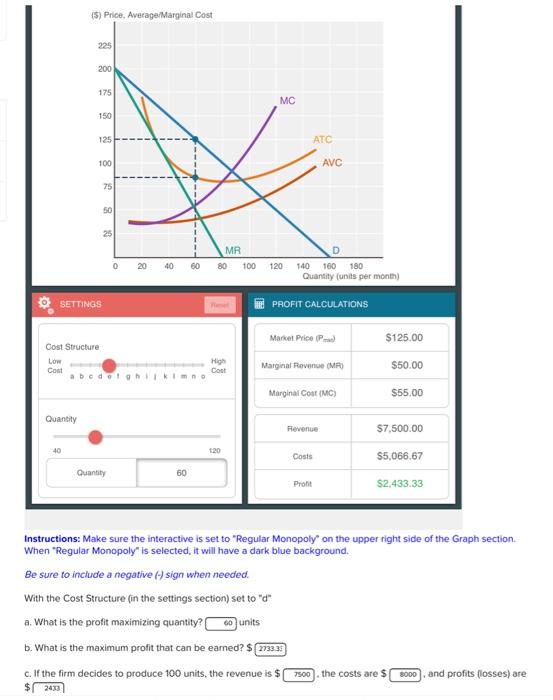 SetTings Instructions: Make sure the interactive is | Chegg.com