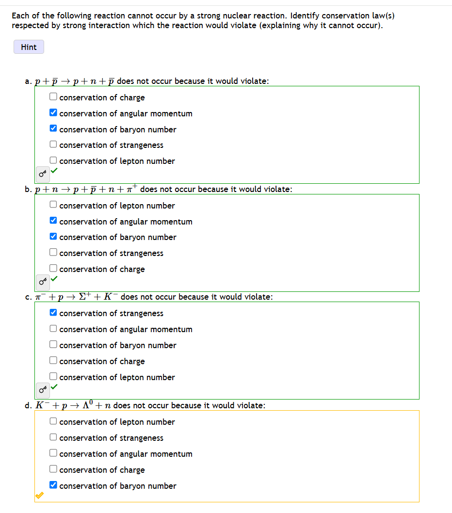 Solved Each of ﻿the following reaction cannot occur by ﻿a | Chegg.com