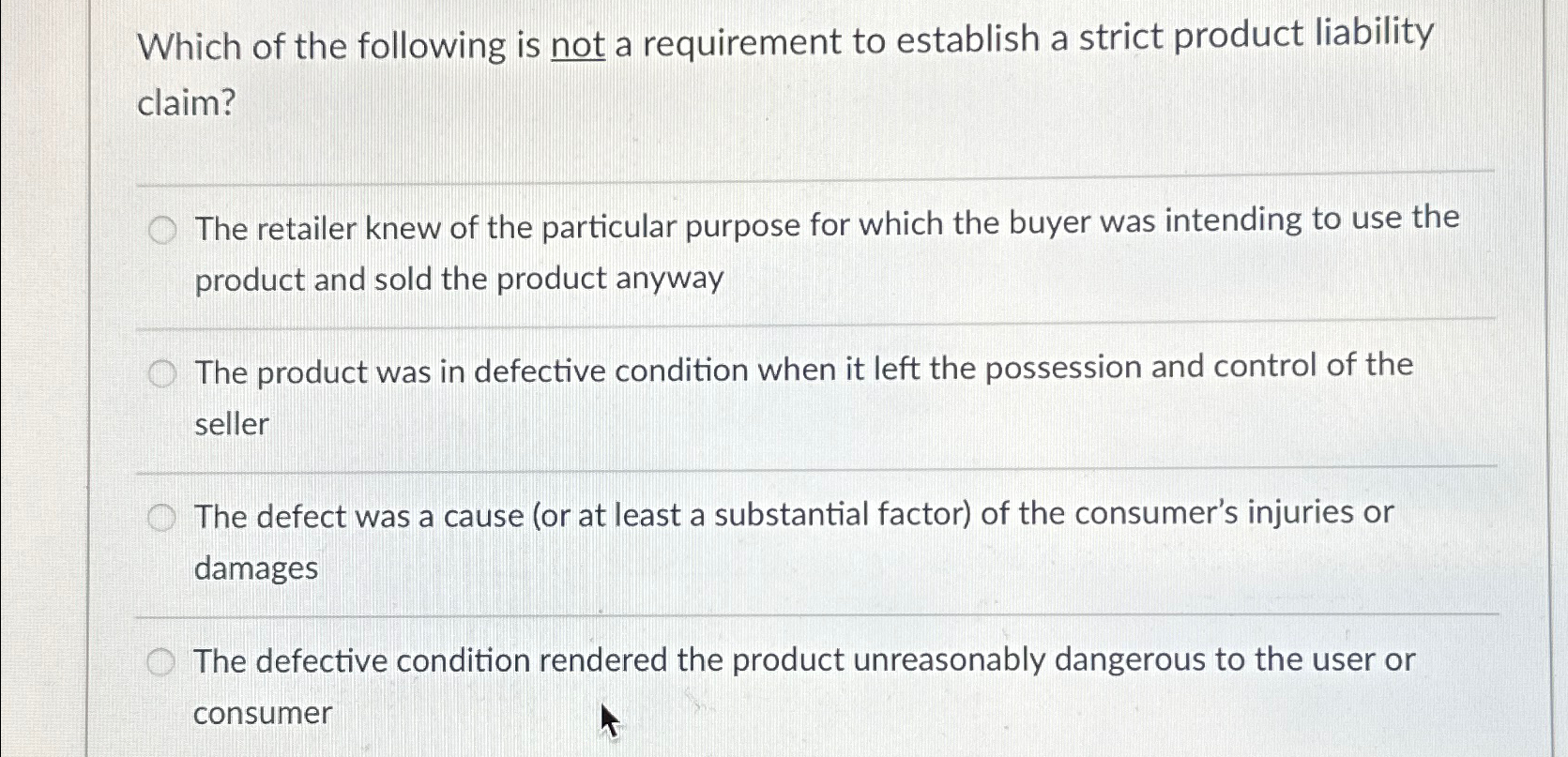 Solved Which of the following is not a requirement to | Chegg.com