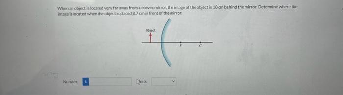 Solved Whon an object is lecated verv far away from 3 | Chegg.com