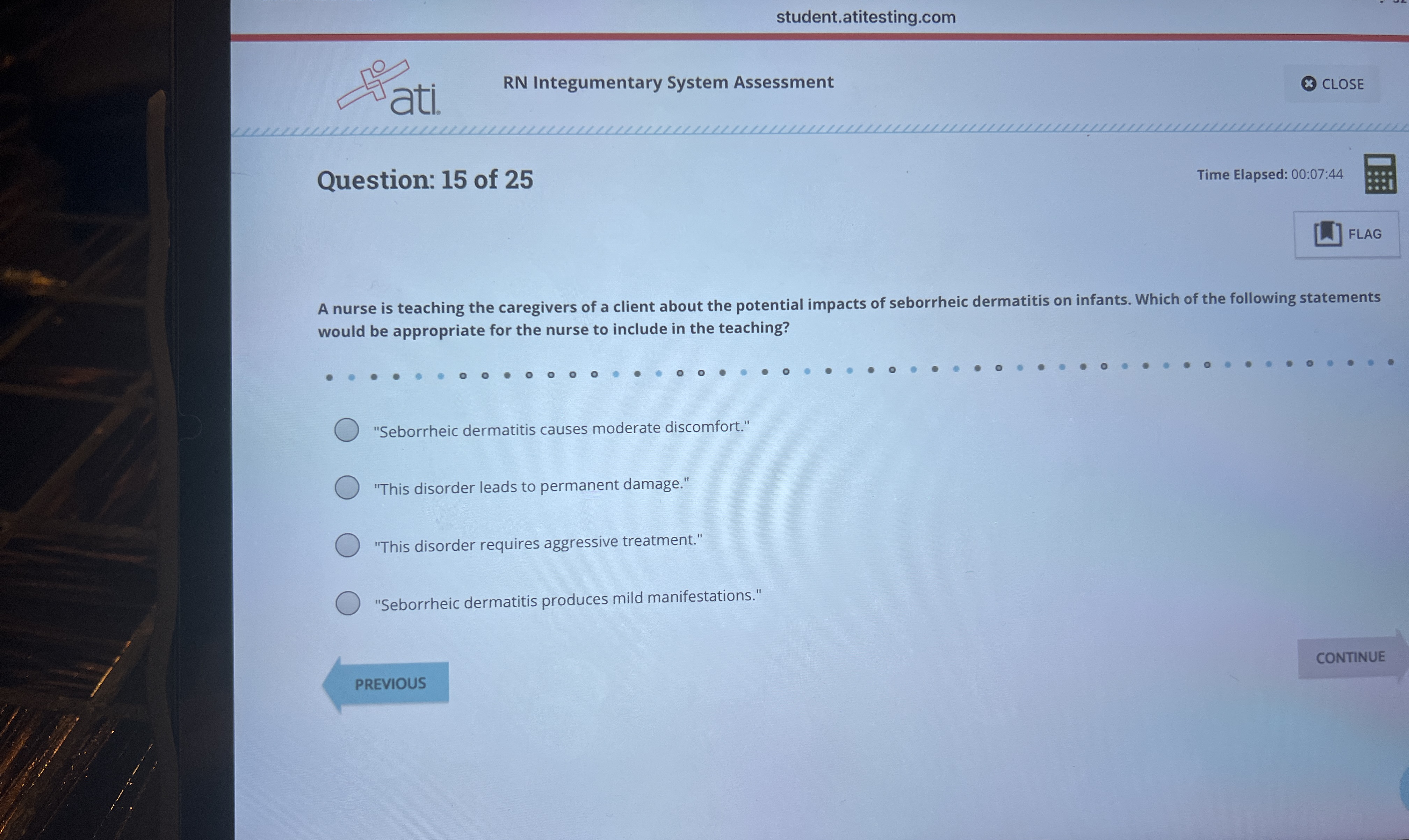 Solved student.atitesting.comRN Integumentary System | Chegg.com