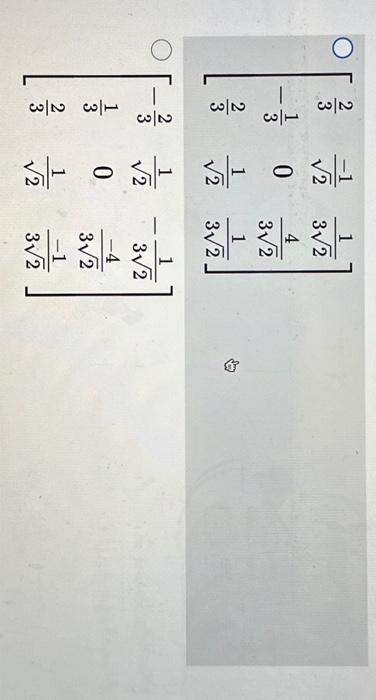 Solved For the matrix \\( \\mathrm{A} \\), find an | Chegg.com