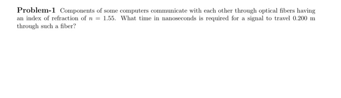 Solved Problem-1 Components of some computers communicate | Chegg.com