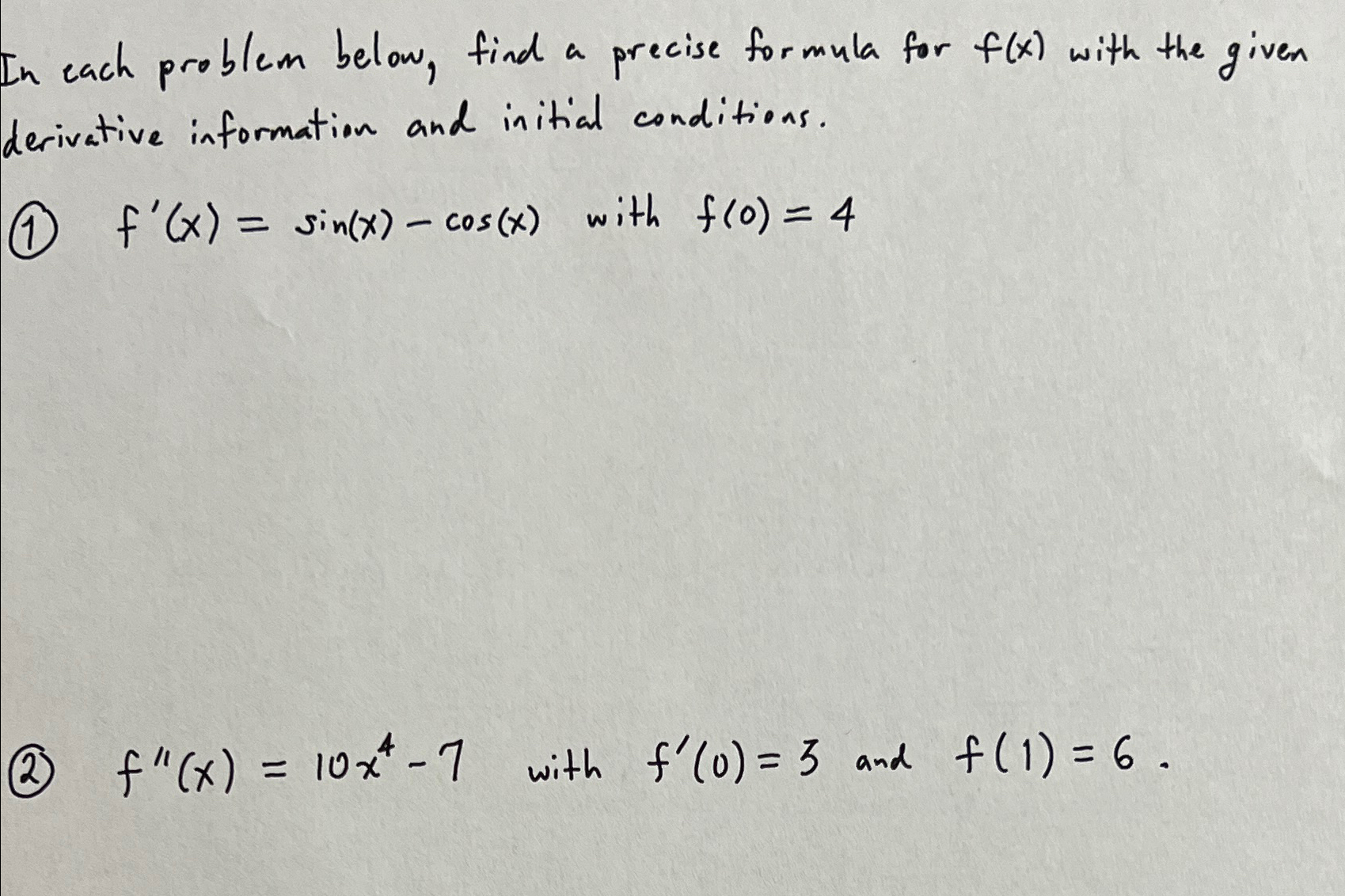 Solved In each problem below, find a precise formula for | Chegg.com