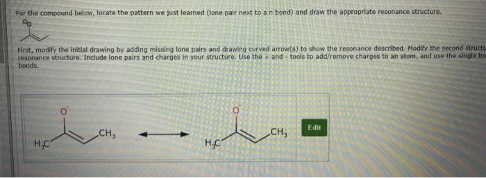 Solved For the compound below, locate the pattern we just | Chegg.com