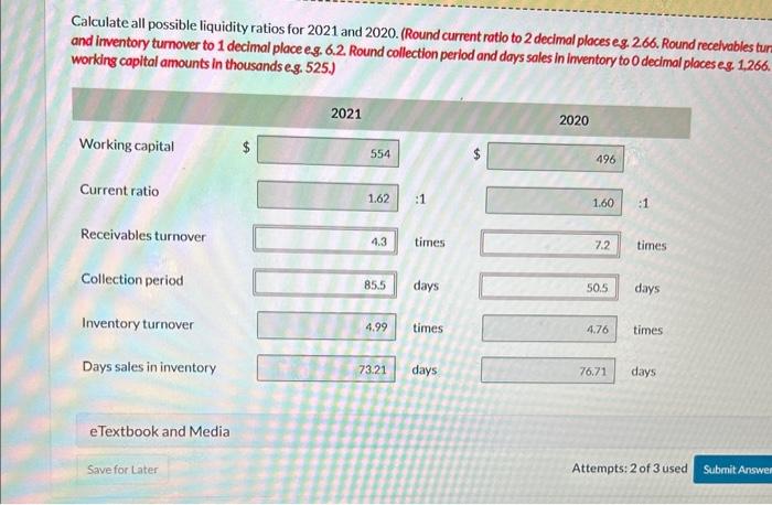 Solved Additional information: Calculate all possible | Chegg.com