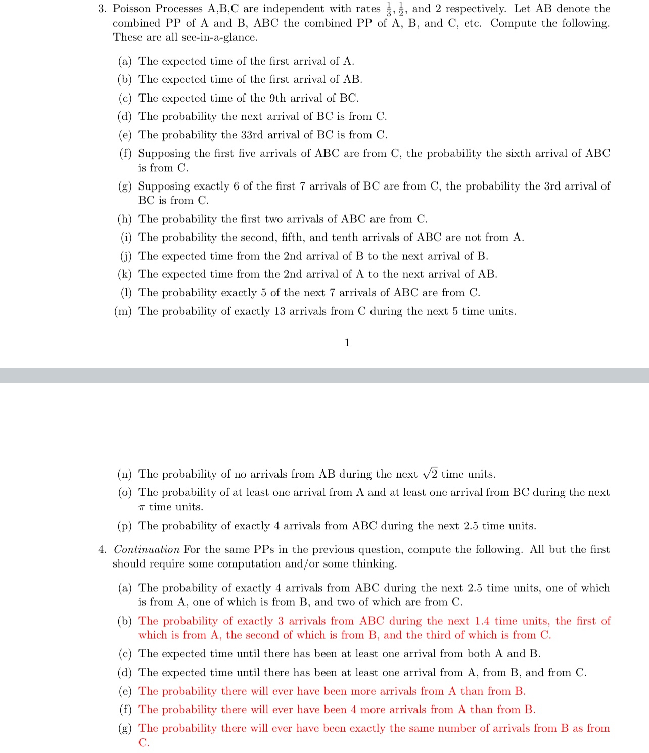 Solved Question 4 ﻿ONLY. Stochastic manufacturing & systems | Chegg.com