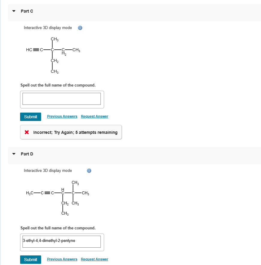 Solved Part C Interactive 3D display mode Spell out the full | Chegg.com