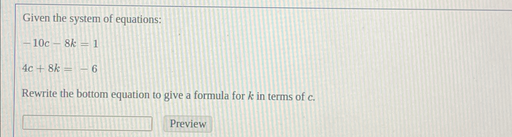 Solved Given the system of | Chegg.com