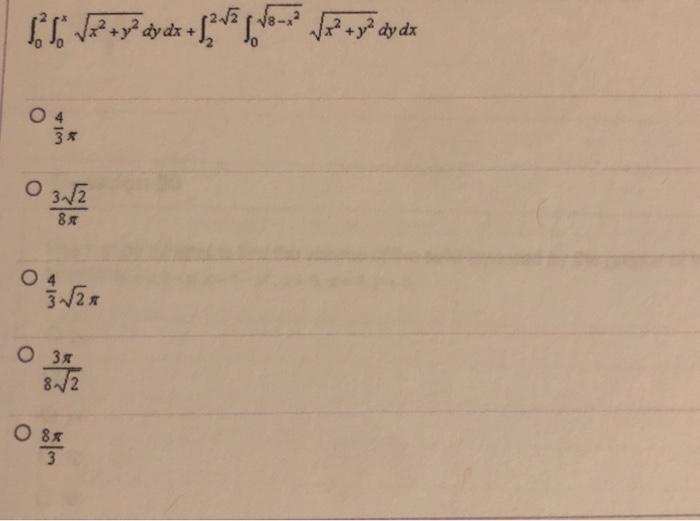 Solved Combine the sum of the two iterated integrals into a | Chegg.com