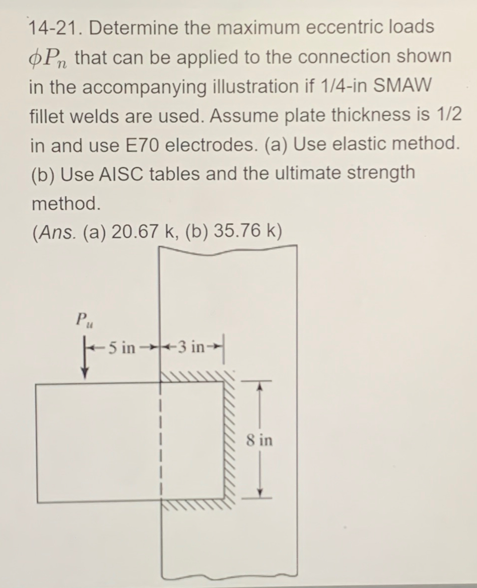 Solved 14-21. ﻿Determine the maximum eccentric loads φPn | Chegg.com