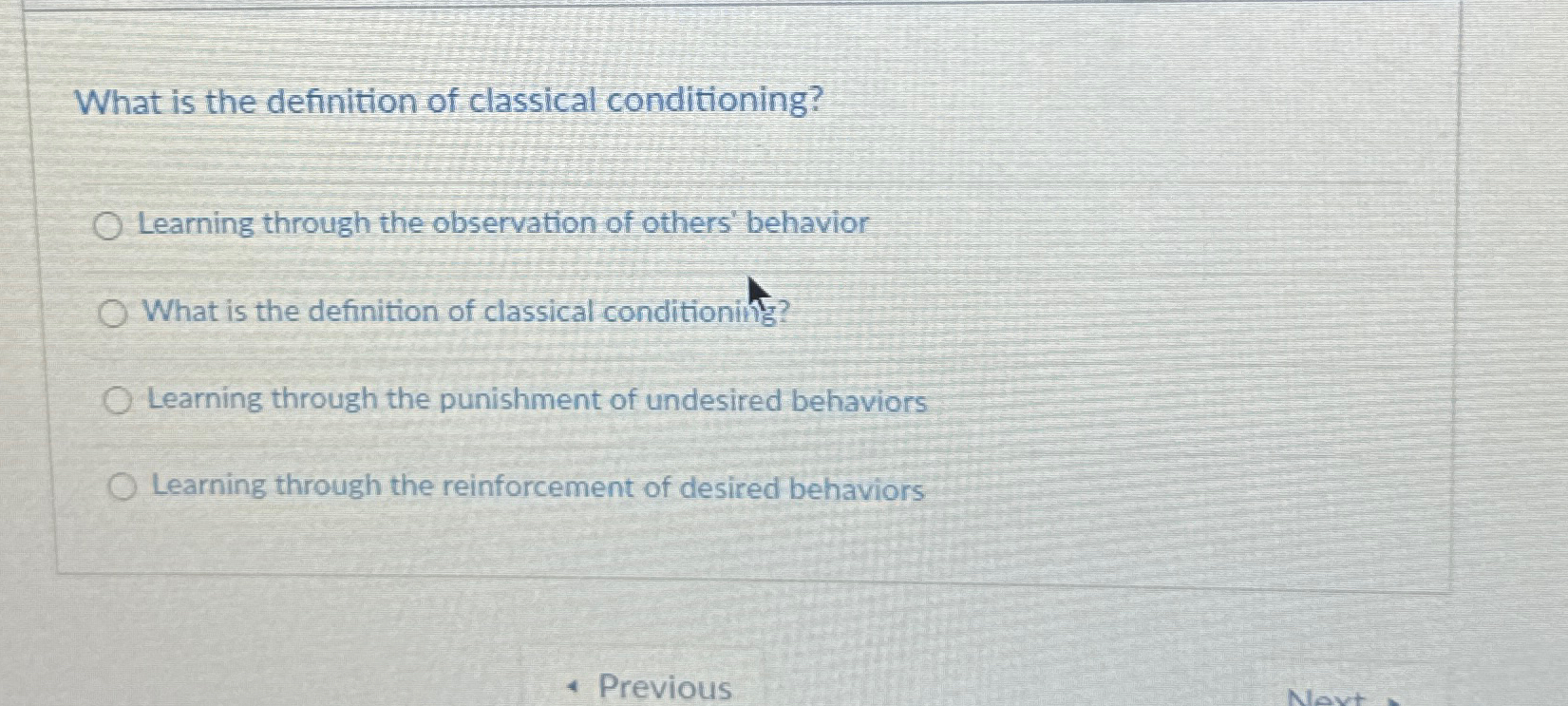 Solved What is the definition of classical | Chegg.com
