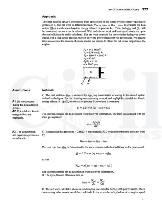 For Air‐standard analysis (meansvariable specific | Chegg.com