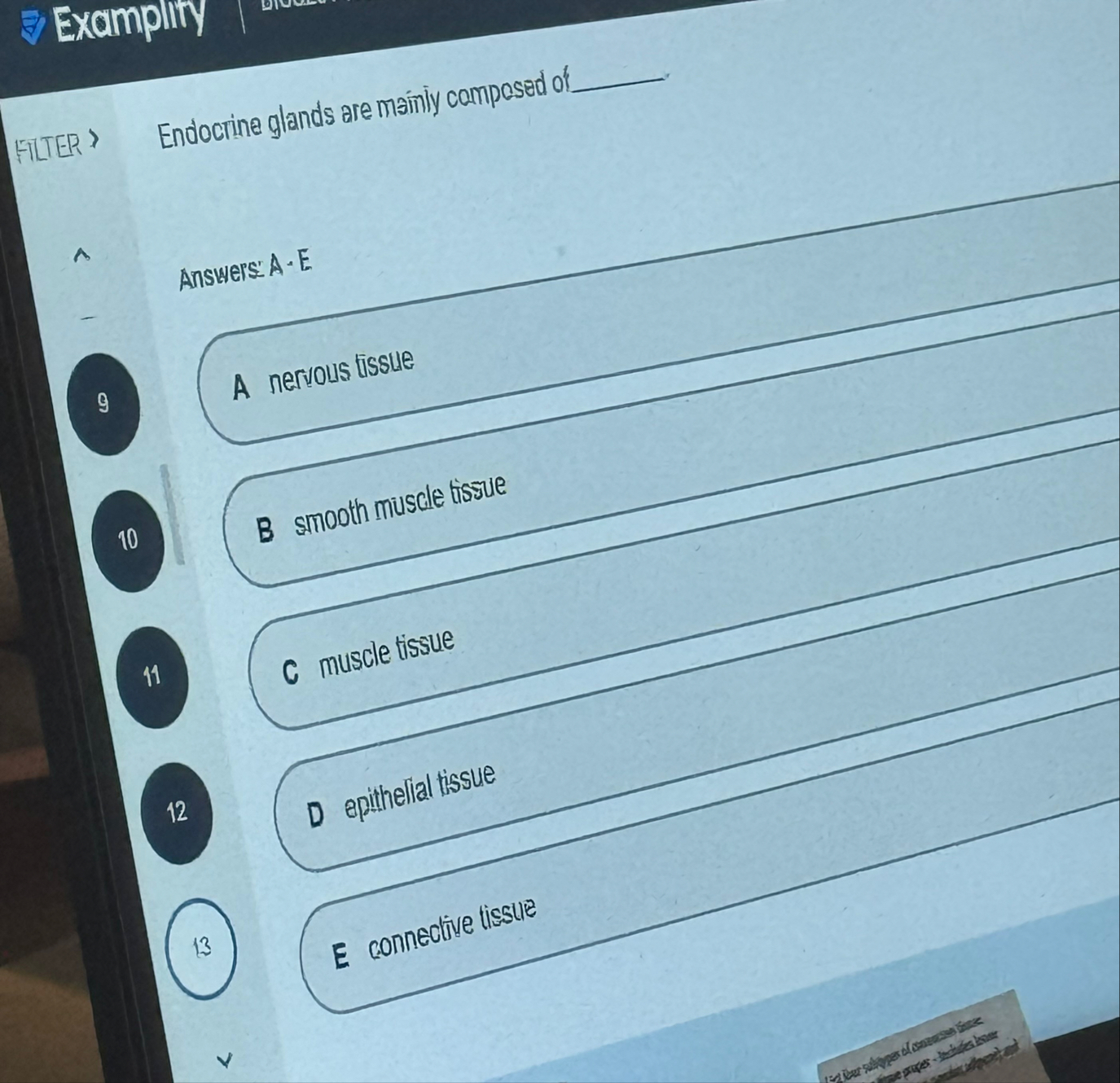 Solved ExampliyFITTER?Endocine glands are mámily composed of | Chegg.com