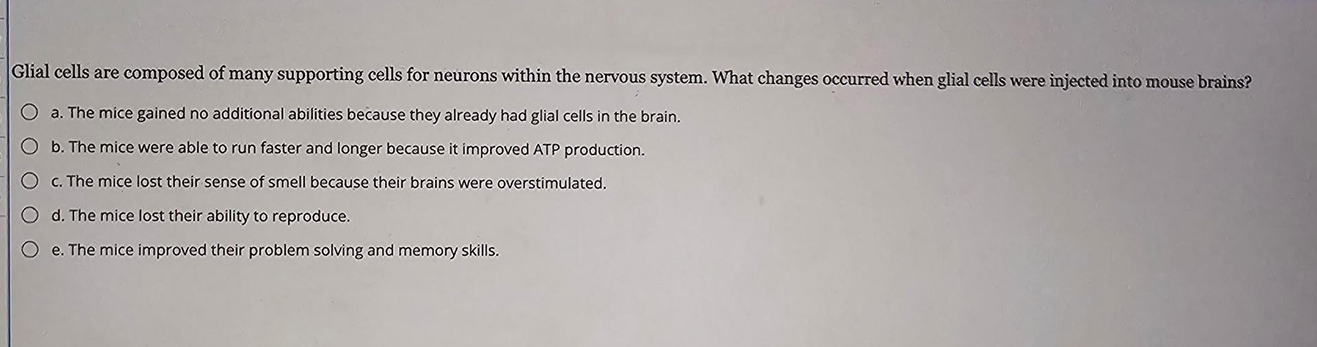 Solved Glial cells are composed of many supporting cells for | Chegg.com