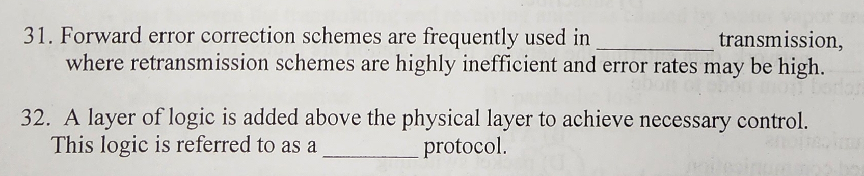 Solved Forward error correction schemes are frequently used | Chegg.com