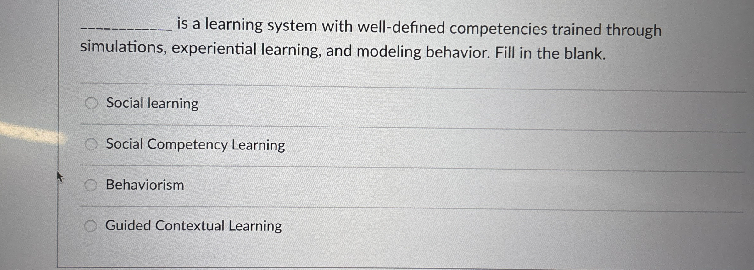 Solved q, ﻿is a learning system with well-defined | Chegg.com