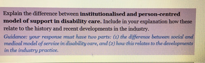Solved Explain the difference between institutionalised and | Chegg.com
