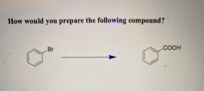 Solved How would you prepare the following compound? Br COOH | Chegg.com