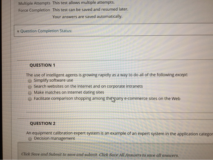 Solved Multiple Attempts This test allows multiple attempts. | Chegg.com