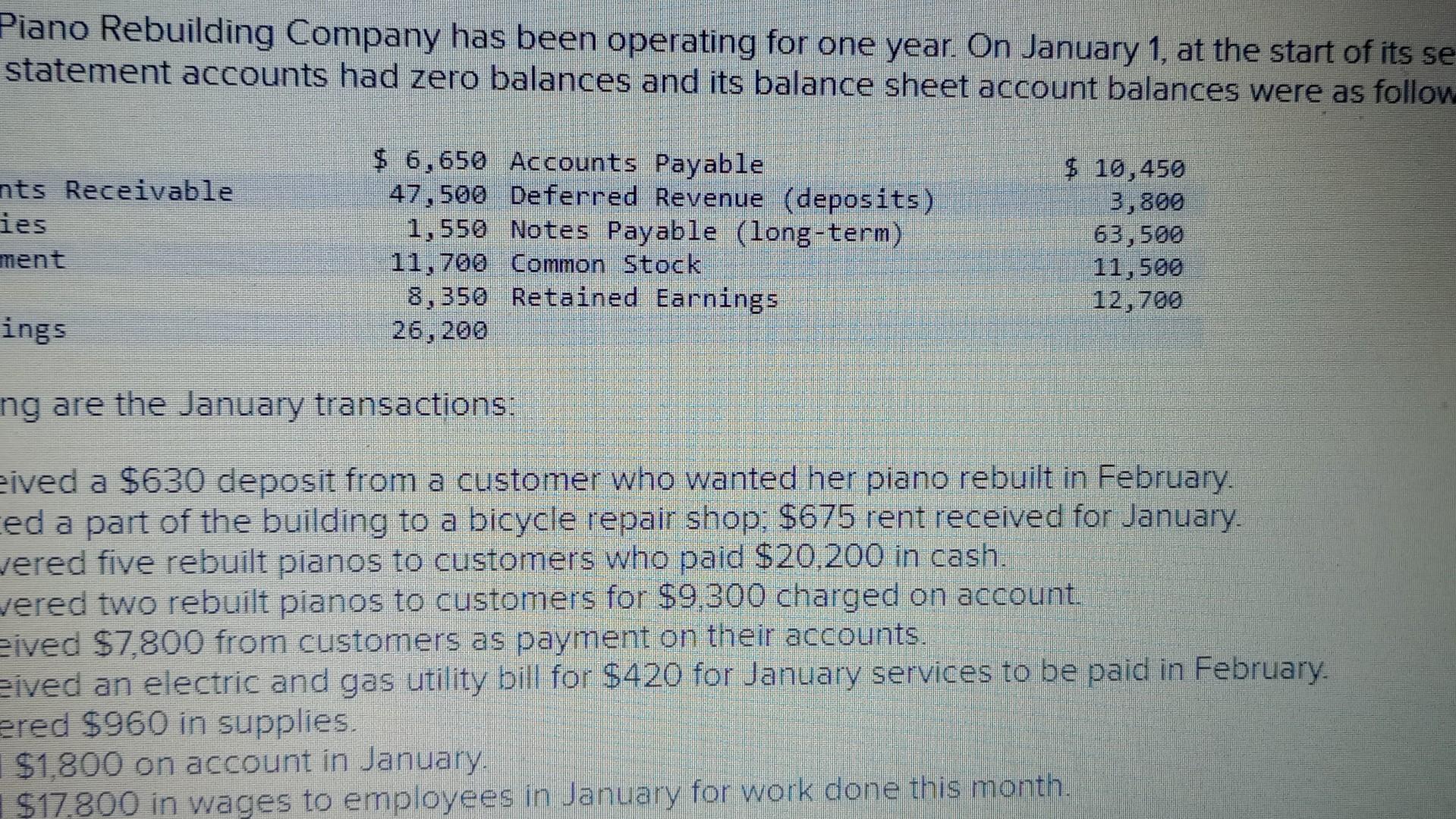 Solved how to do the unadjusted trial balance, income | Chegg.com