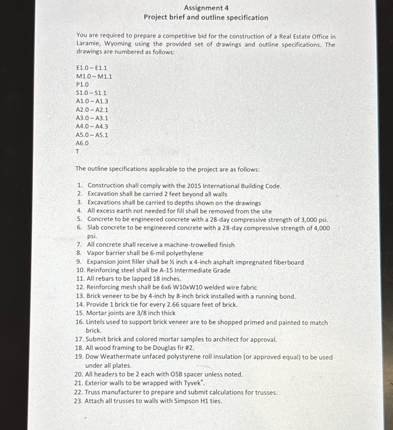 Solved Assignment 4Project brief and outline | Chegg.com