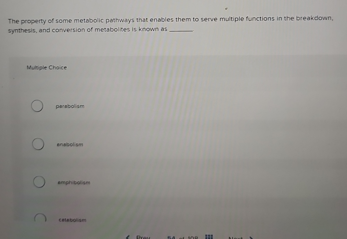 Solved The property of some metabolic pathways that enables | Chegg.com