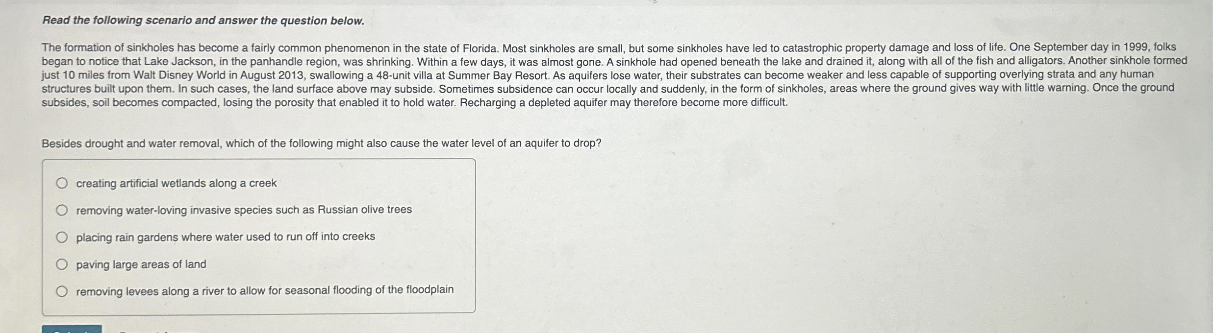 Solved Read the following scenario and answer the question | Chegg.com