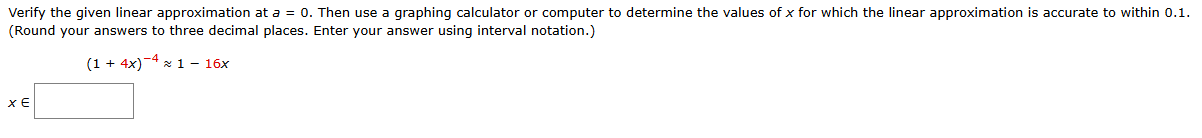 Solved Verify the given linear approximation at a=0. ﻿Then | Chegg.com