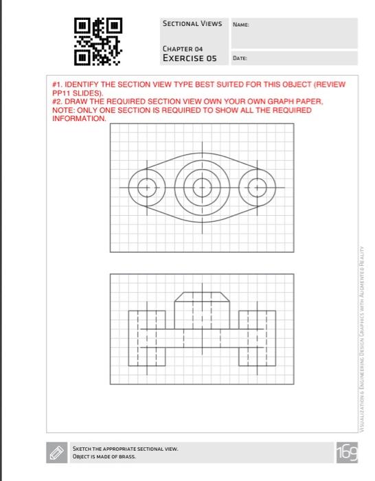 Solved SECTIONAL VIEWS NAME: CHAPTER 04 EXERCISE OS DATE #1. | Chegg.com