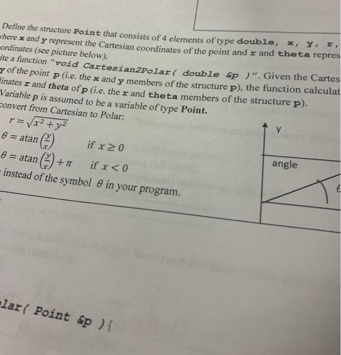 Solved Define the structure Point that consists of 4 | Chegg.com