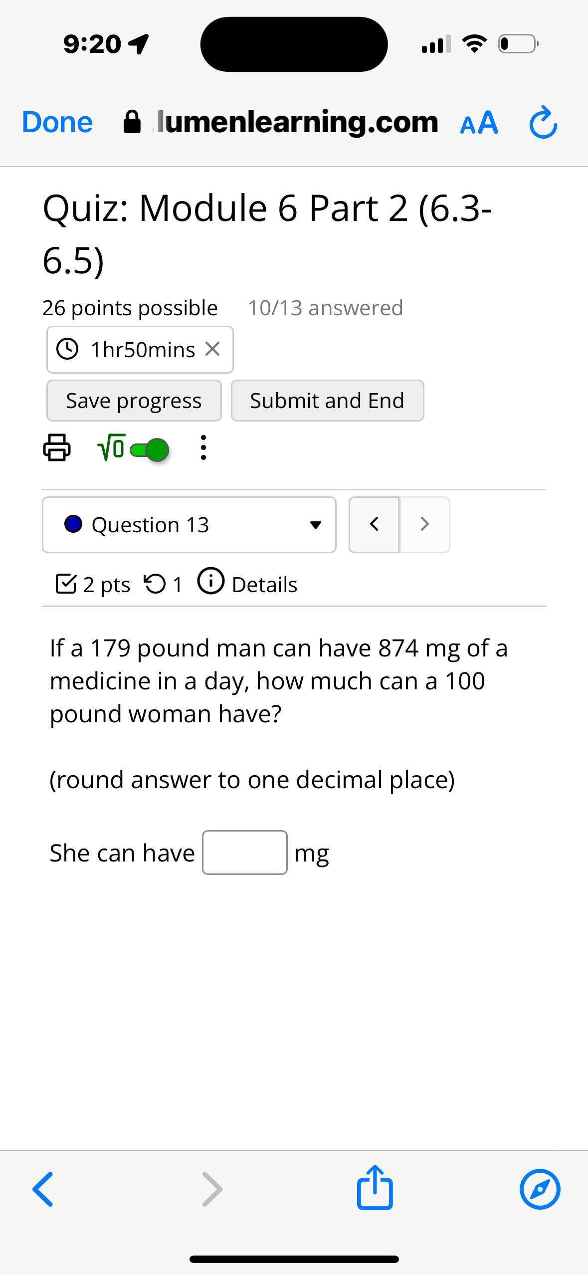 9:204Done lumenlearning.com AA ﻿Quiz: Module 6 ﻿Part | Chegg.com