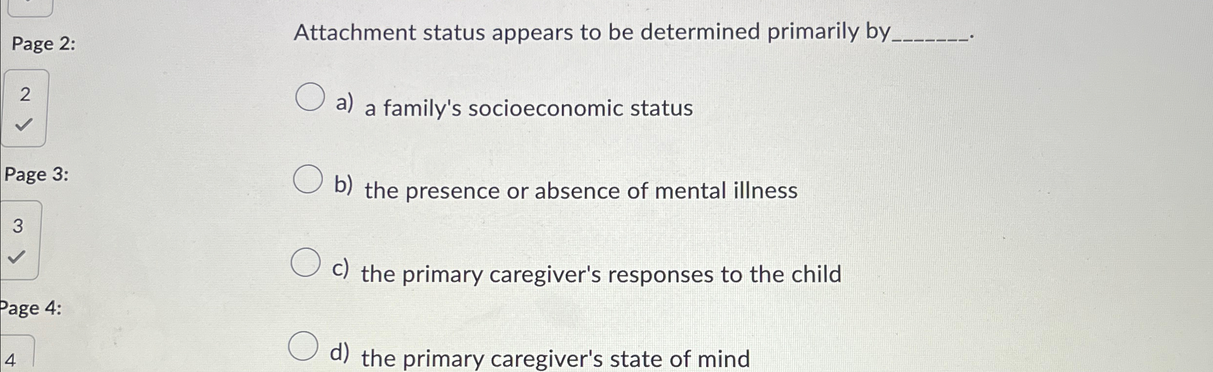 Solved Attachment status appears to be determined primarily | Chegg.com
