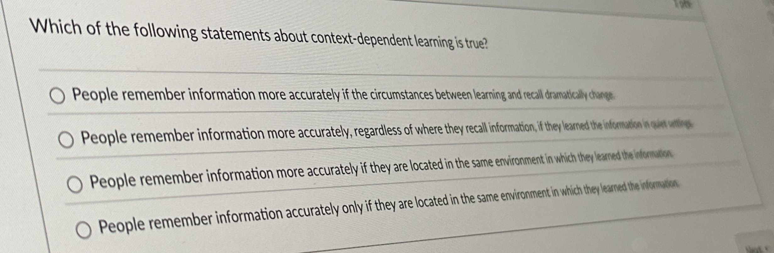 Solved Which of the following statements about | Chegg.com