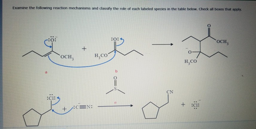 Solved Examine the following reaction mechanisms and | Chegg.com