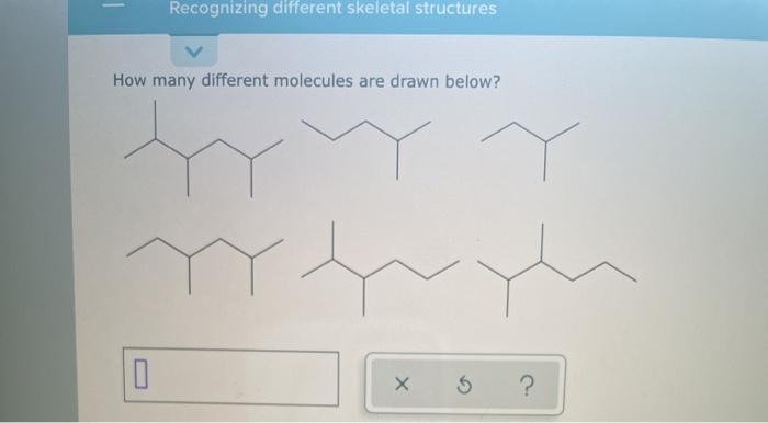 Solved Recognizing different skeletal structures How many | Chegg.com