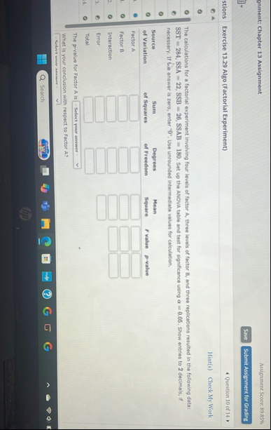 Solved gnment: Chapter 13 ﻿AssignmentAssignment Score: | Chegg.com