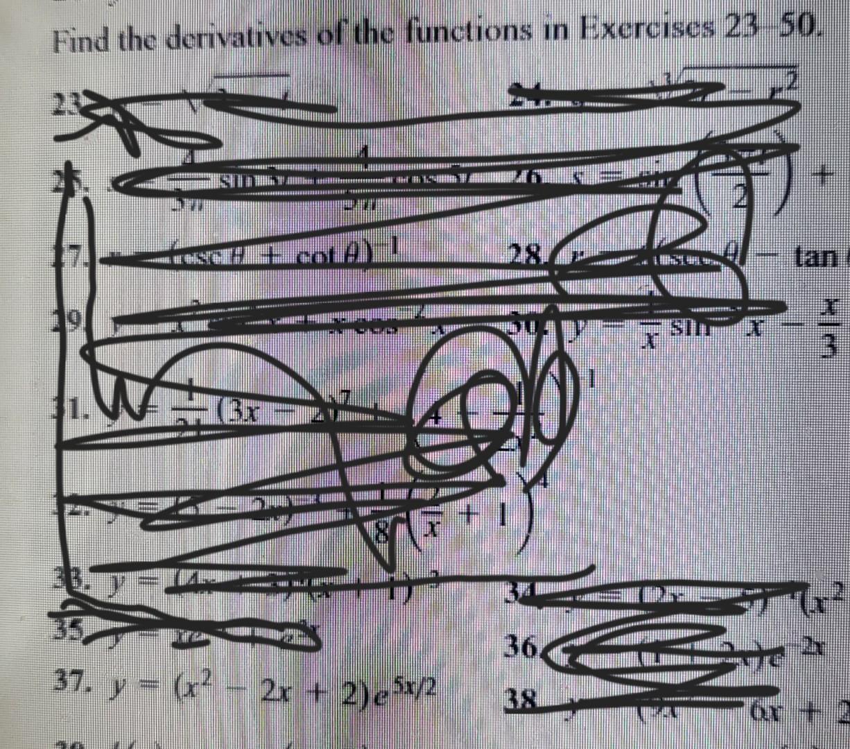 Solved Find The Derivatives Of The Functions In Exercises Chegg