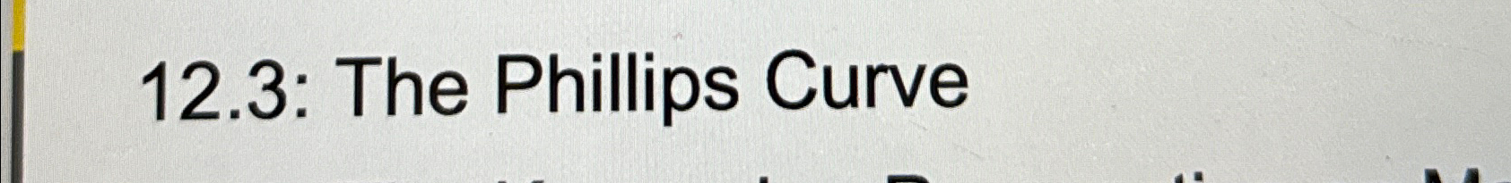 Solved 12.3: The Phillips Curve | Chegg.com